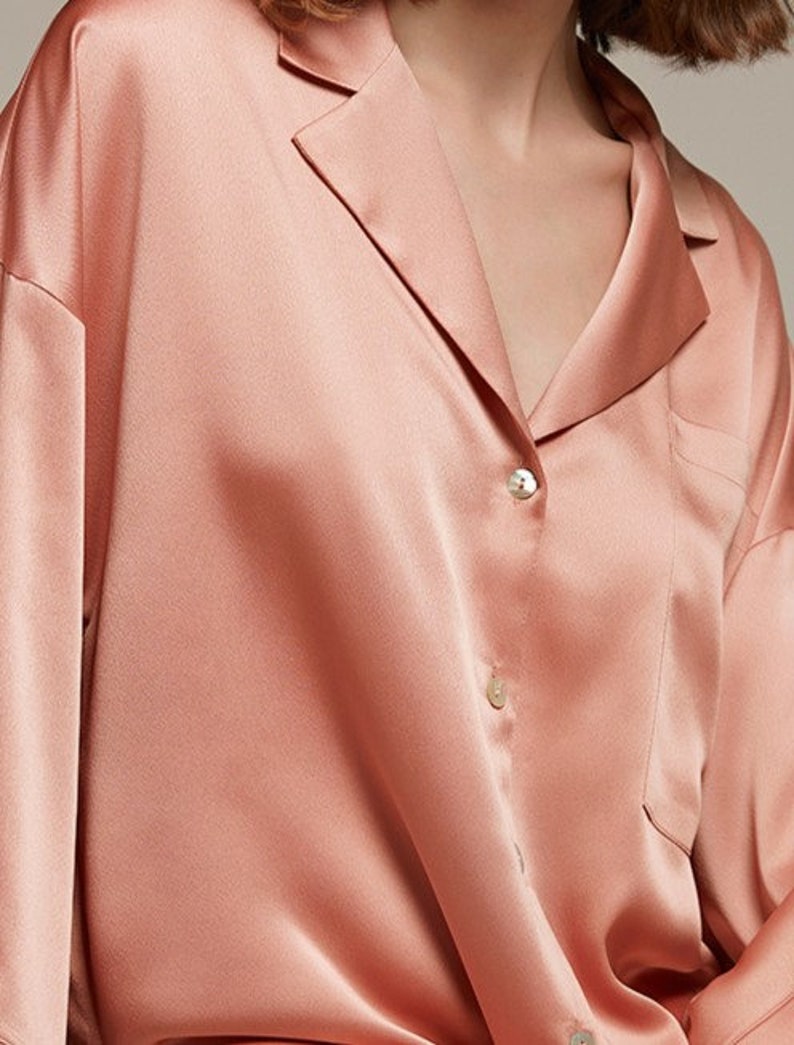 Women's Pyjama Set, Stylish Pajama Set, Stylish Loungewear, Silky Satin ...