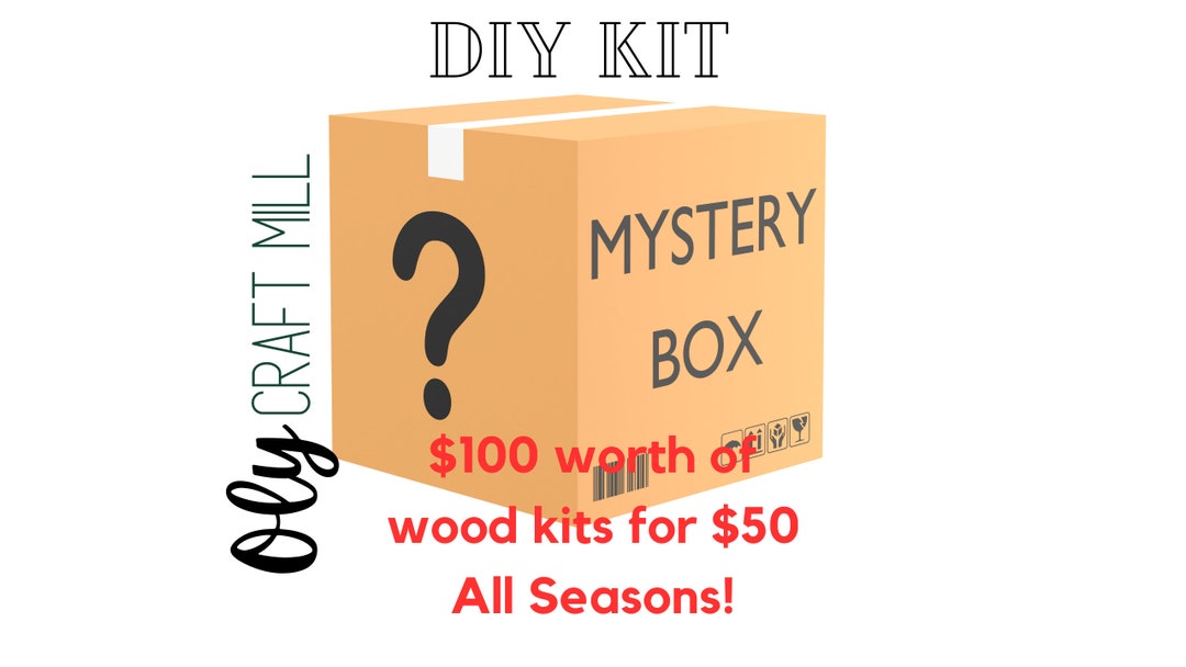 DIY Myster Box / Seasonal Add on / DIY Wood Blank / Unfinished Wood Kit ...