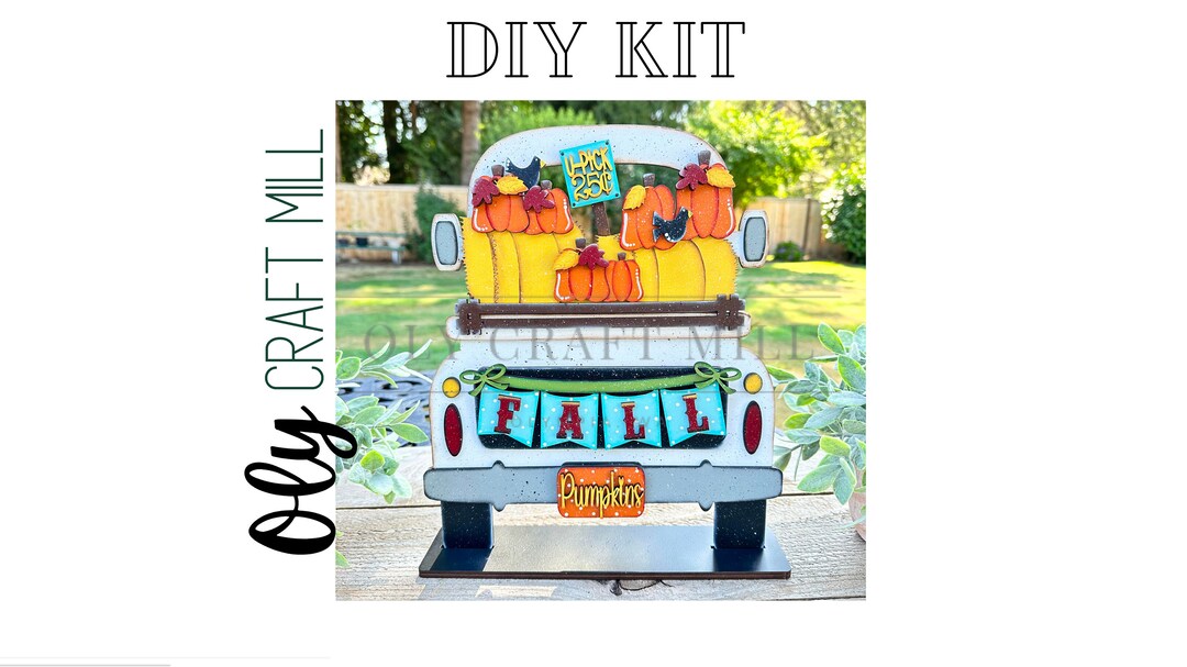 DIY Fall Hay Bale Add-on / Interchangeable Farmhouse Truck / DIY Wood ...