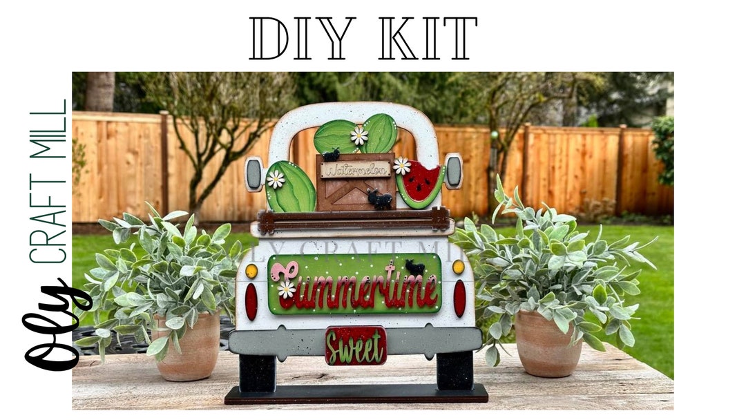DIY Farmhouse Truck Summertime Add-on / Interchangeable Farmhouse Truck ...