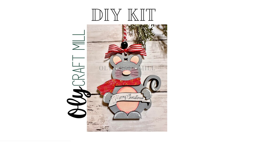 DIY Merry Christmas Mouse Ornaments / Mouse Ornament / Home Decor ...