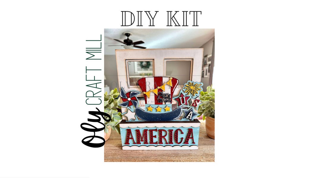 DIY Interchangeable Window Box 4th of July Add-on / DIY Wood Kit ...