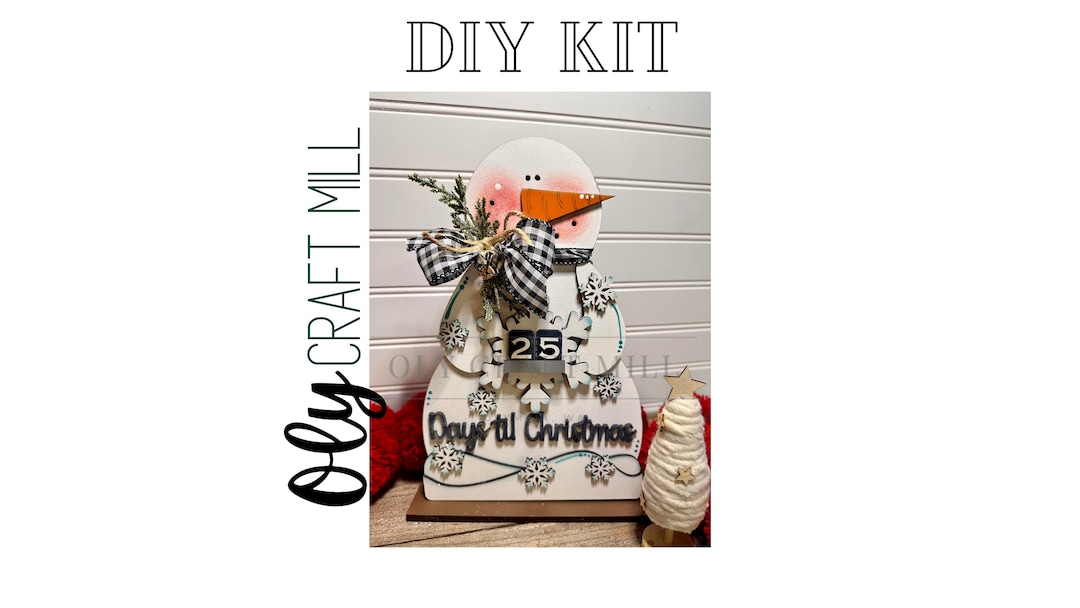 DIY Snowman Christmas Countdown / Days Til Christmas / Mantle Decor ...