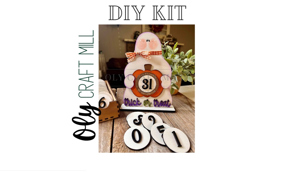 DIY Standing Ghost Countdown / Halloween Ghost / Mantle Decor / Home ...