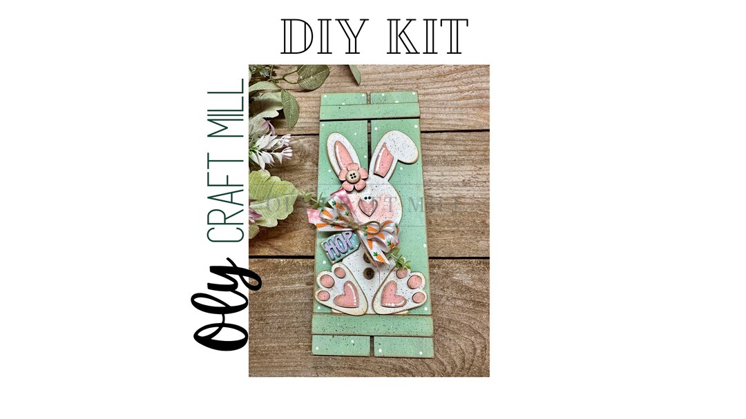 DIY Primitive Bunny Table Top Pallet Signs / Easter Decor / Home Decor ...