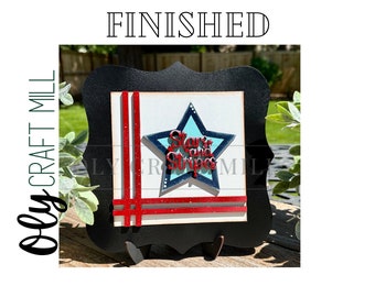 1776 6x6 Sign /interchangeable Frame/ 6X6 Sign / USA / Patriotic DIY ...