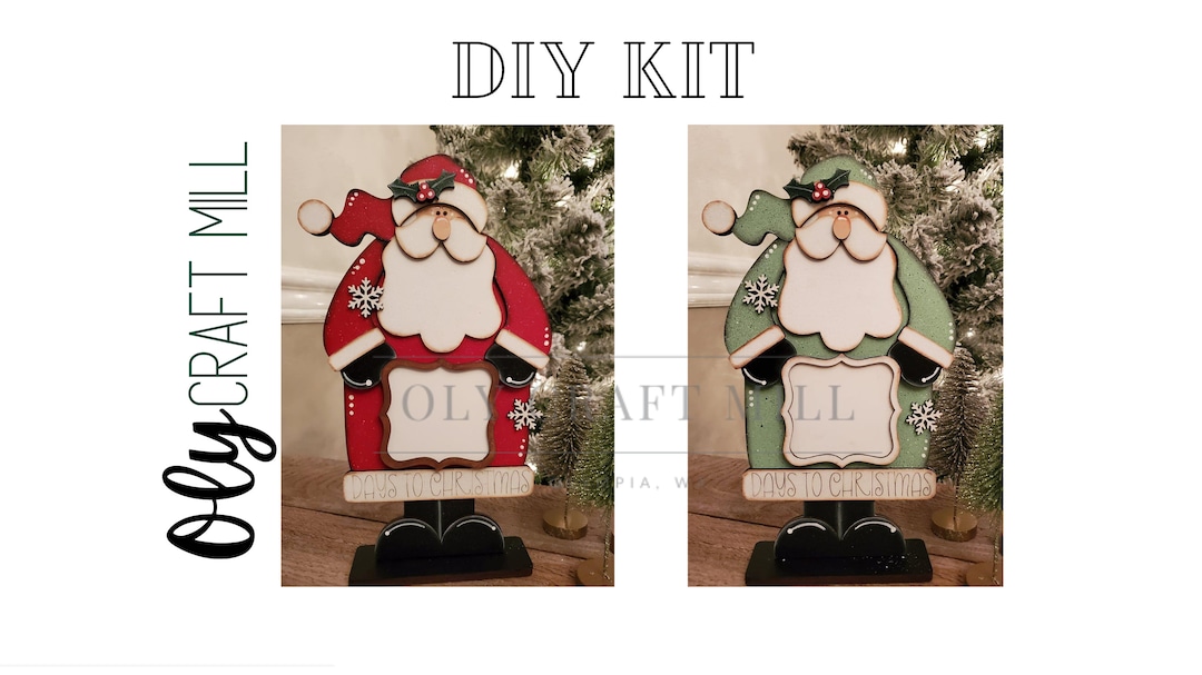 DIY Santa Countdown / Hot Cocoa Bar / Mantle Decor / Home Decor ...