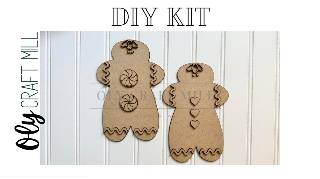 DIY Large Gingerbread Christmas Ornaments / Gingerbread Decor ...