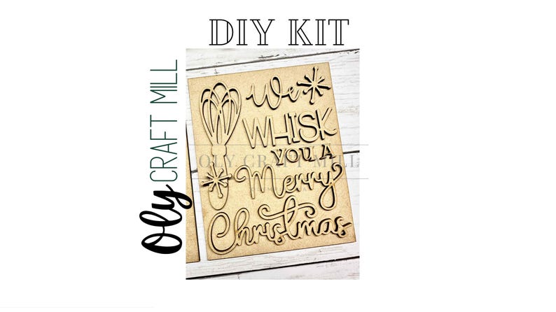 DIY Christmas Baking Signs / 5x6.5" Sign / Pyrex Stacking Bowls ...