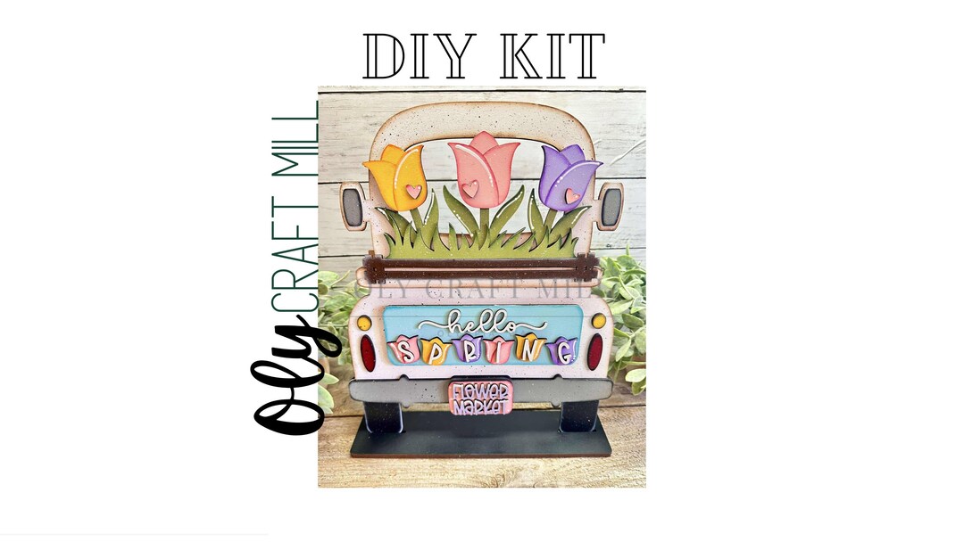 DIY Add-on Hello Spring Interchangeable Farmhouse Truck / DIY Wood Kit ...
