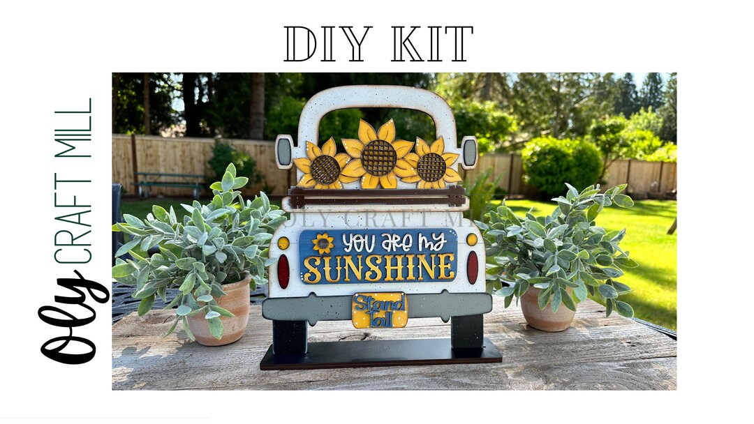 DIY Interchangeable Farmhouse Sunflower Insert / Interchangeable ...