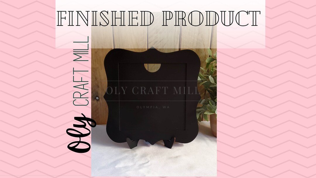 Scrolled Frame to Fit 6x6 Signs / Interchangeable Frame / Laser Cut ...