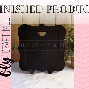 Scrolled Frame to Fit 6x6 Signs / Interchangeable Frame / Laser Cut ...