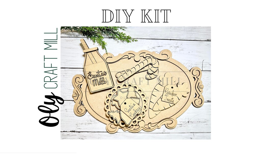 DIY Santa's Milk and Cookie Set *SOLD INDIVIDUALLY* / Twas the Night ...