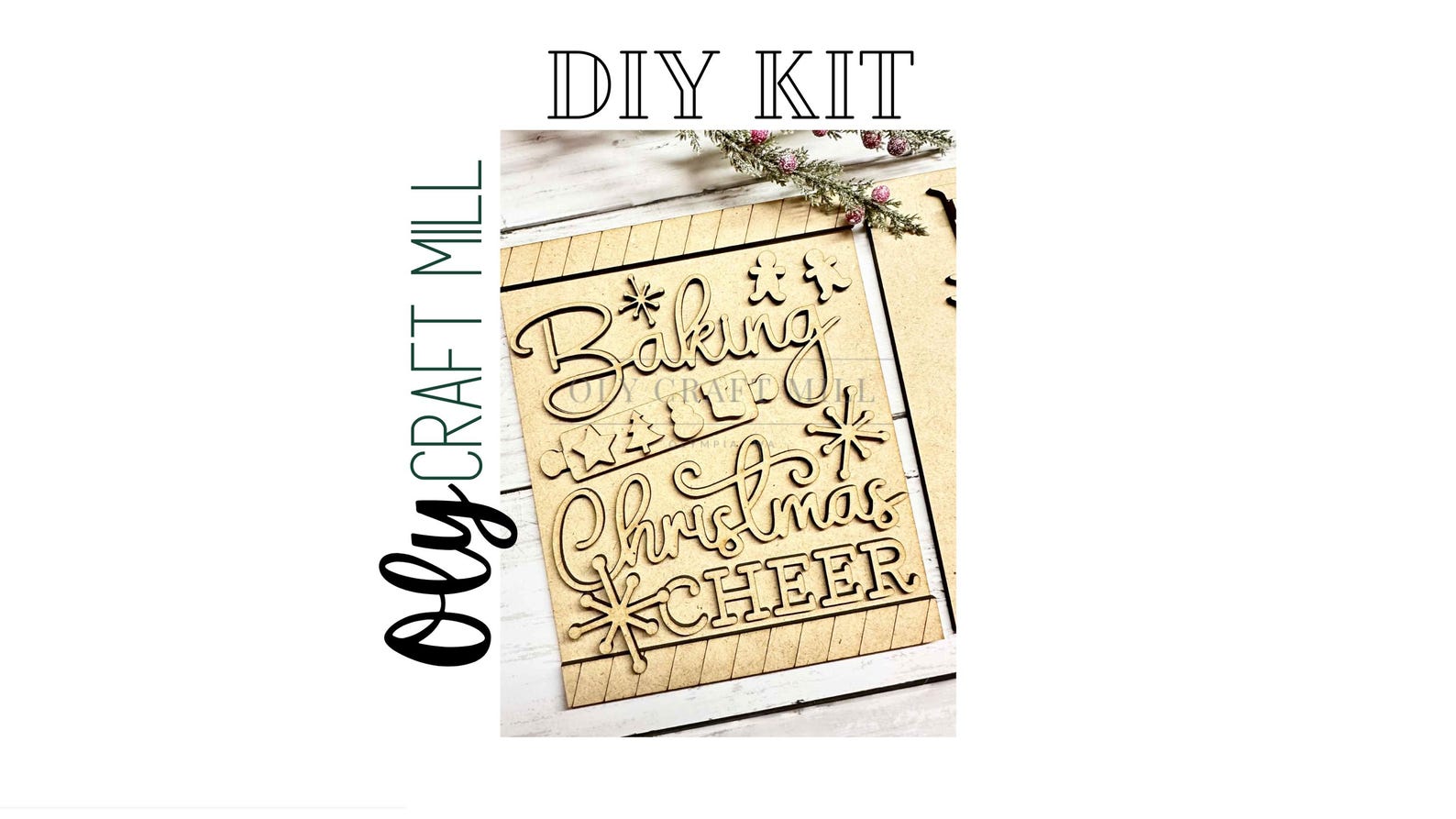 DIY Christmas Baking Signs / 5x6.5" Sign / Pyrex Stacking Bowls ...