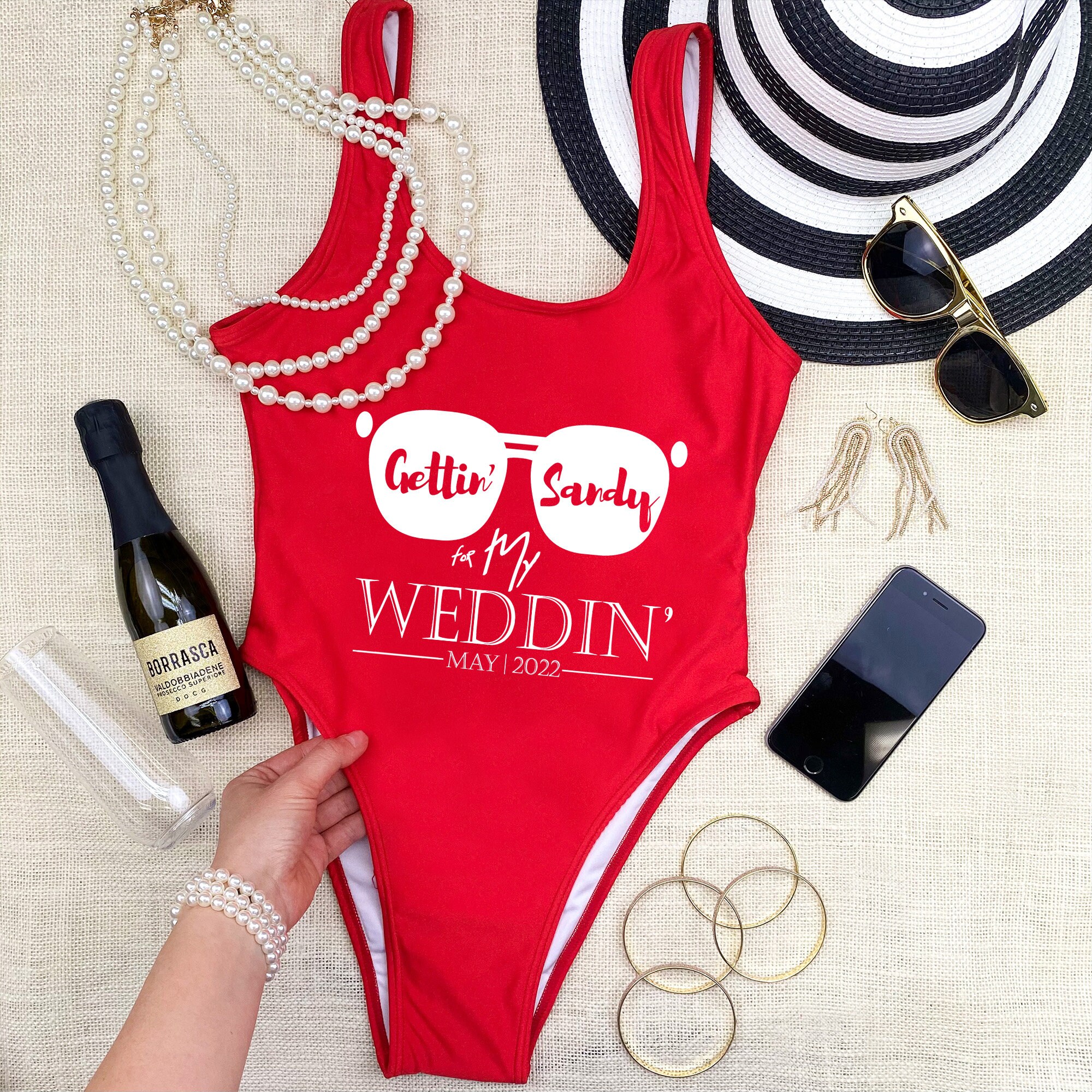 Gettin for My Weddin Swimsuits, Bachelorette Swimsuits, Funny ...