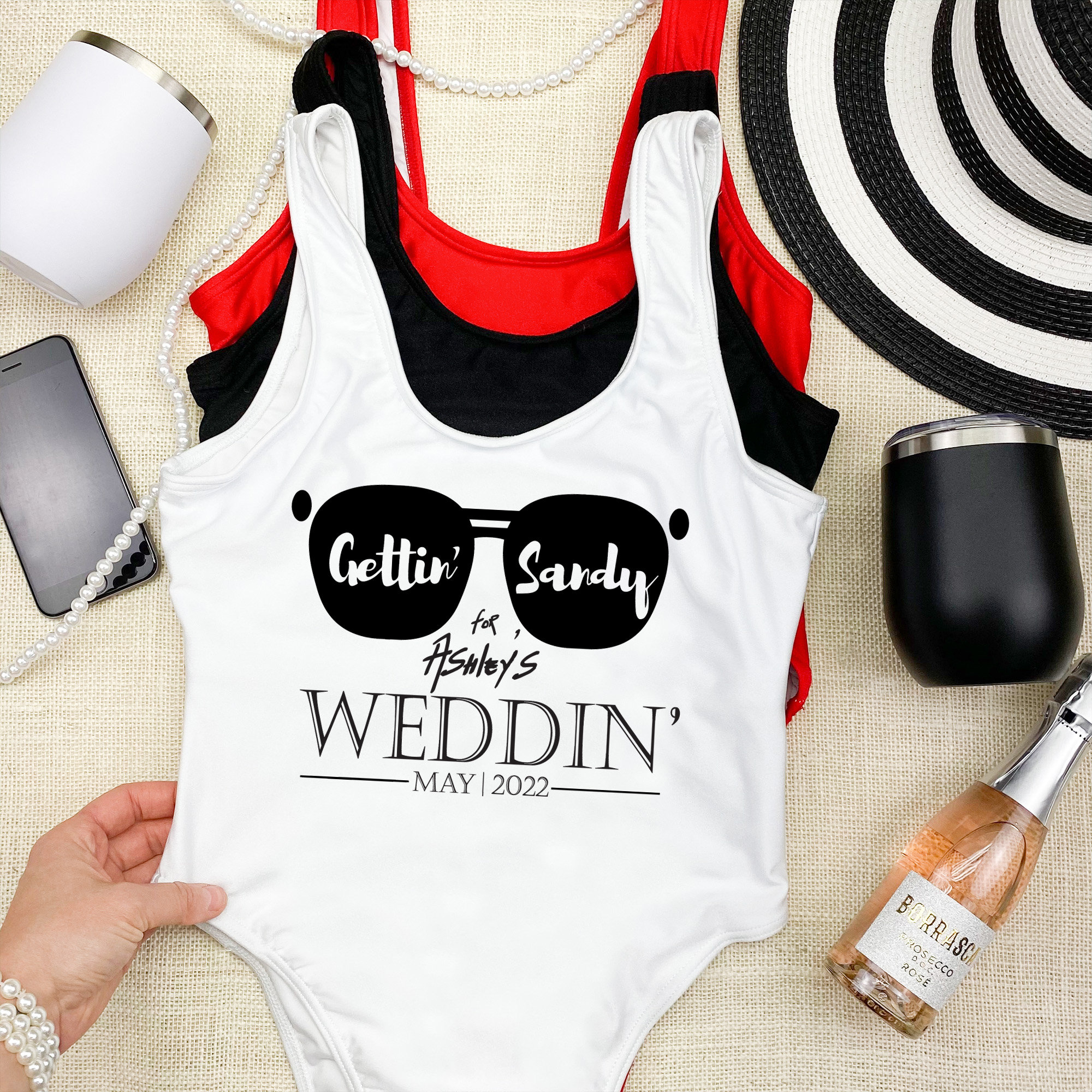 Gettin for My Weddin Swimsuits, Bachelorette Swimsuits, Funny ...