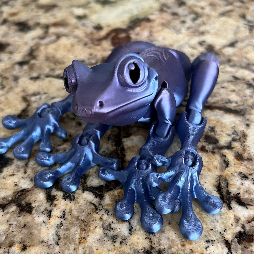 3D Printed, Flexible Tree Frog Fidget Toy - Etsy