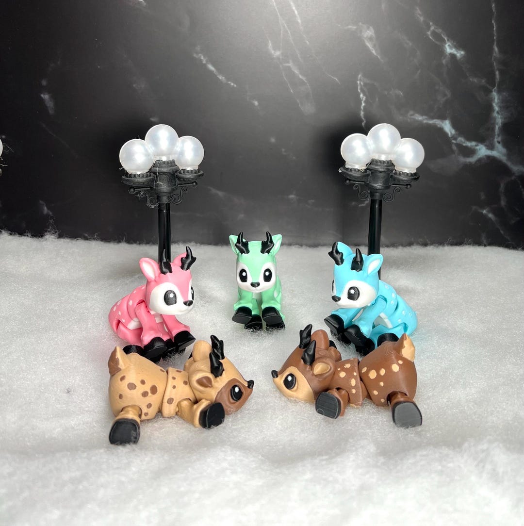 Pocket Fidget Reindeer, Medium Sized Fidget Figures. Gift, Stress ...