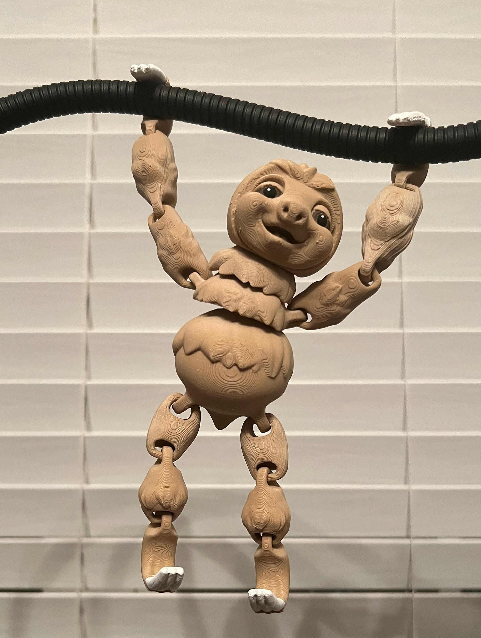 Articulated Sloth Fidget Figurine. Realistic Sloth With Claws. Gift ...