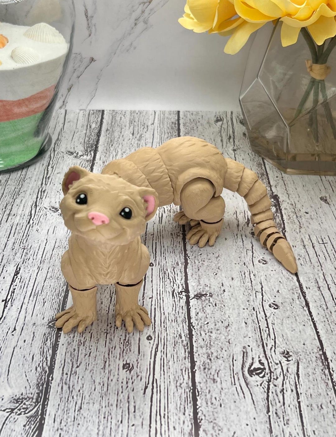 Articulated Ferret Figure! Gift, Stress Relief, Anxiety, Support Animal ...