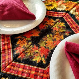 Beautiful Fall Color Table Topper, Handmade Gift, Triangle Frenzy ...