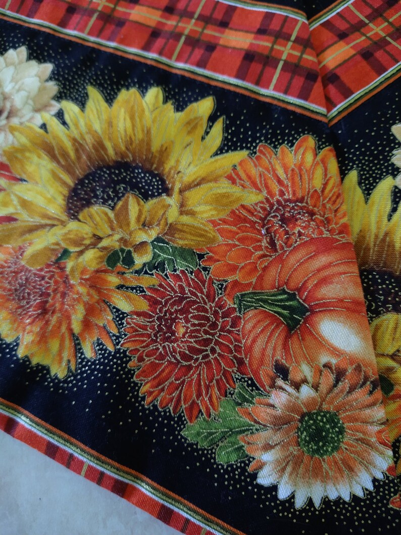 Beautiful Fall Color Table Topper, Handmade Gift, Triangle Frenzy ...