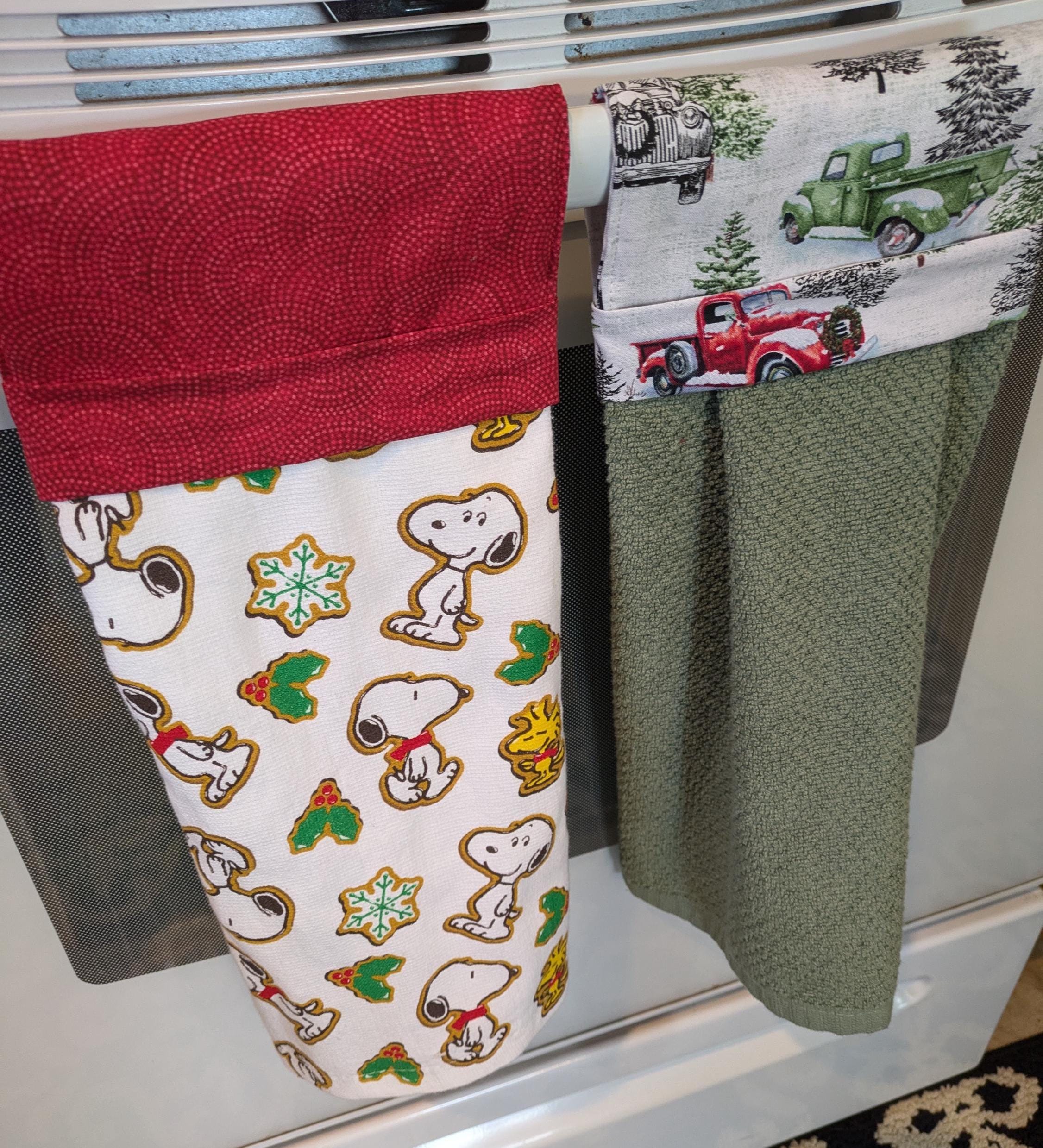 Hanging Kitchen Towel, Snoopy Christmas Cookies and Old Truck Stove ...