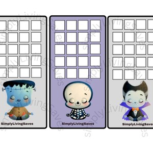 Cute Halloween Monster A6 Savings Challenge Set of 6 - Etsy