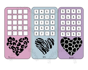 Cute A6 Zoo Animal Savings Challenge Set - Etsy