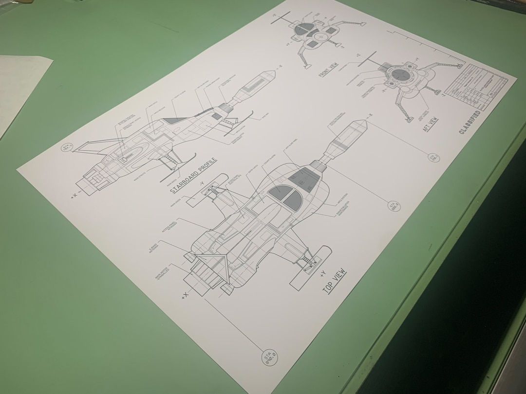 Blueprint of SHADO Interceptor From the Gerry Anderson Television ...