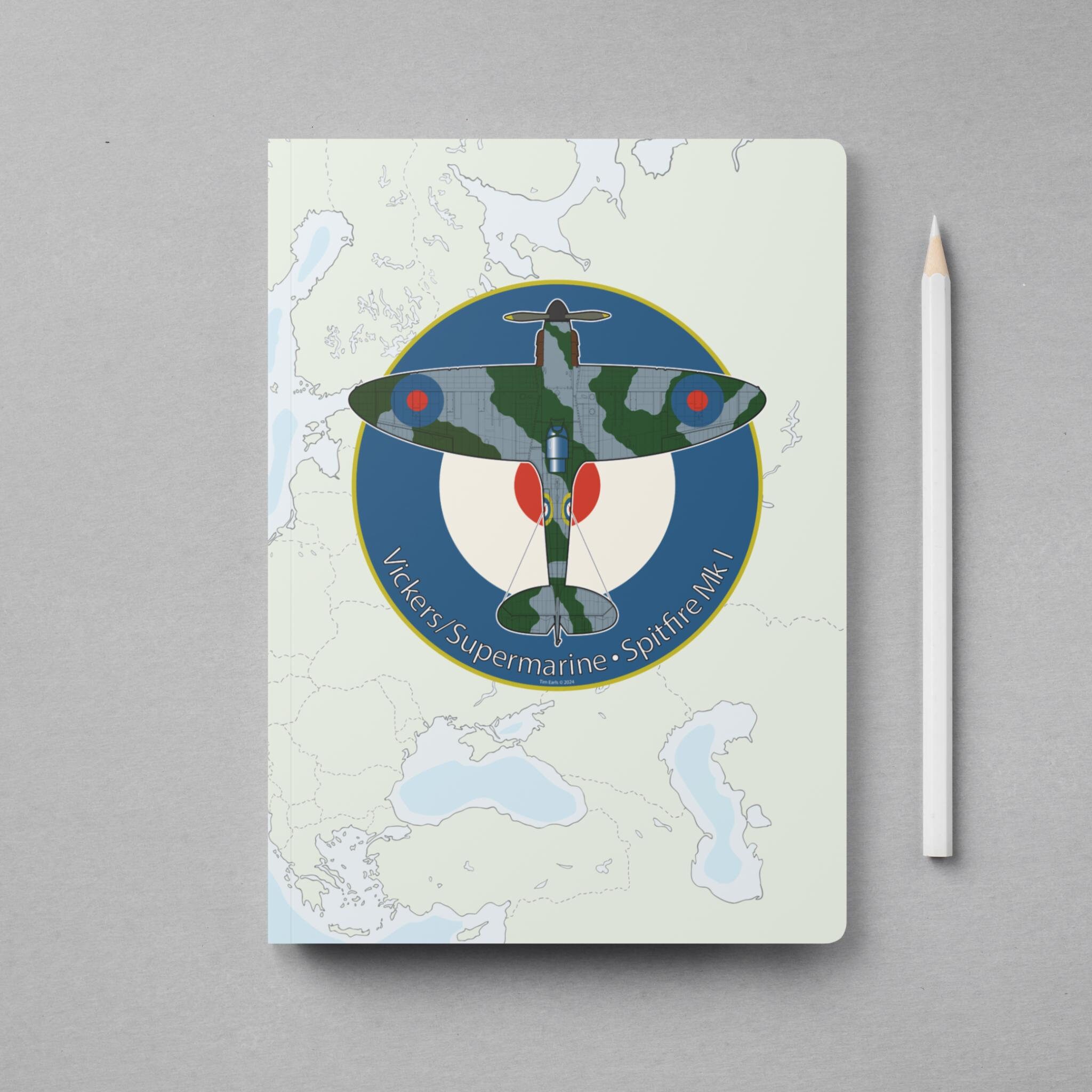Soft Cover Journal | Spitfire Mk 1 Notebook | Vickers Supermarine ...