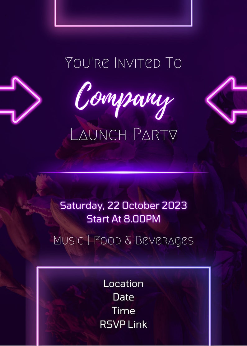 Corporate Event Invitation Templates - Etsy