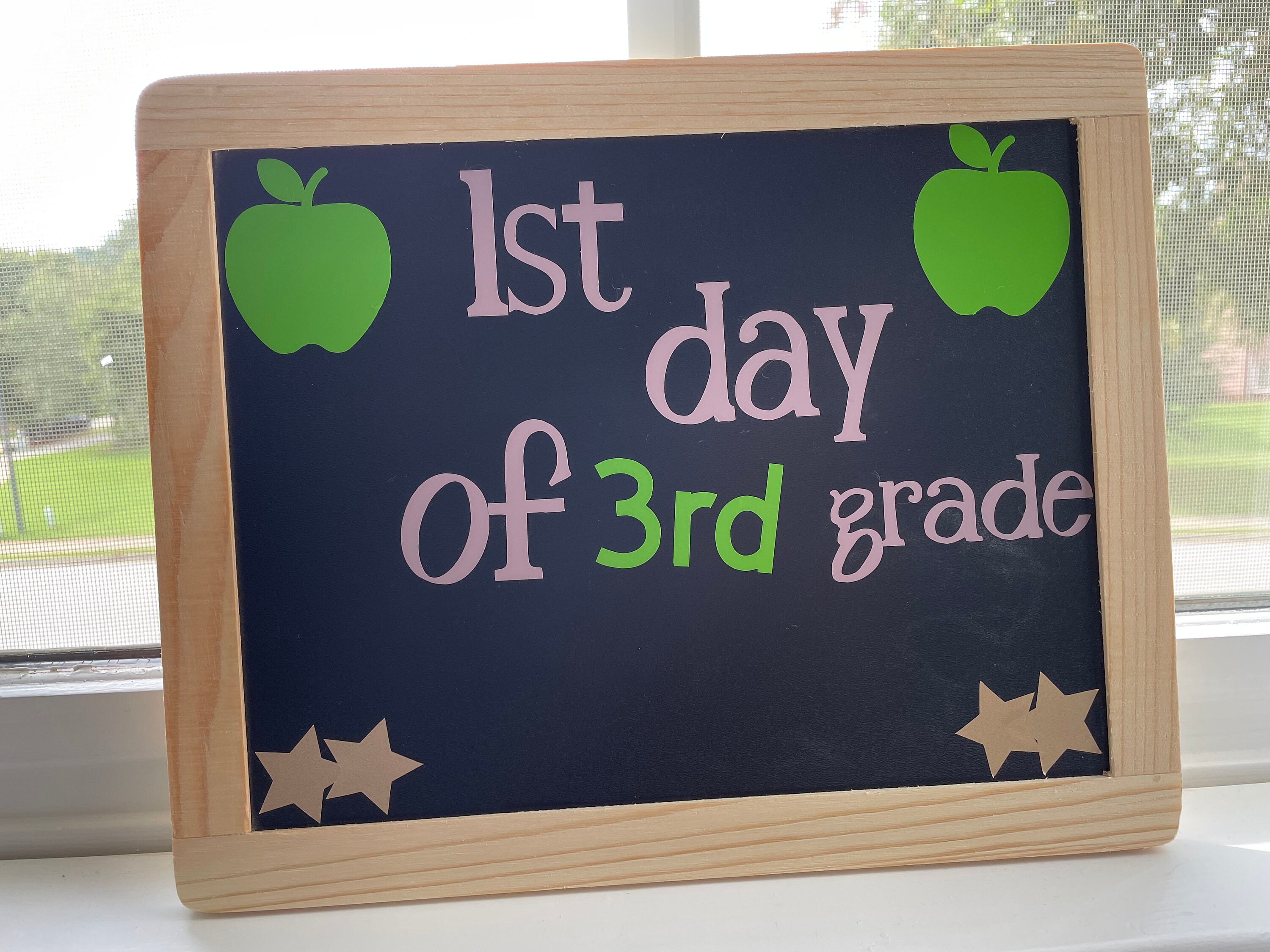 Chalkboard Vinyl School Sign - Etsy