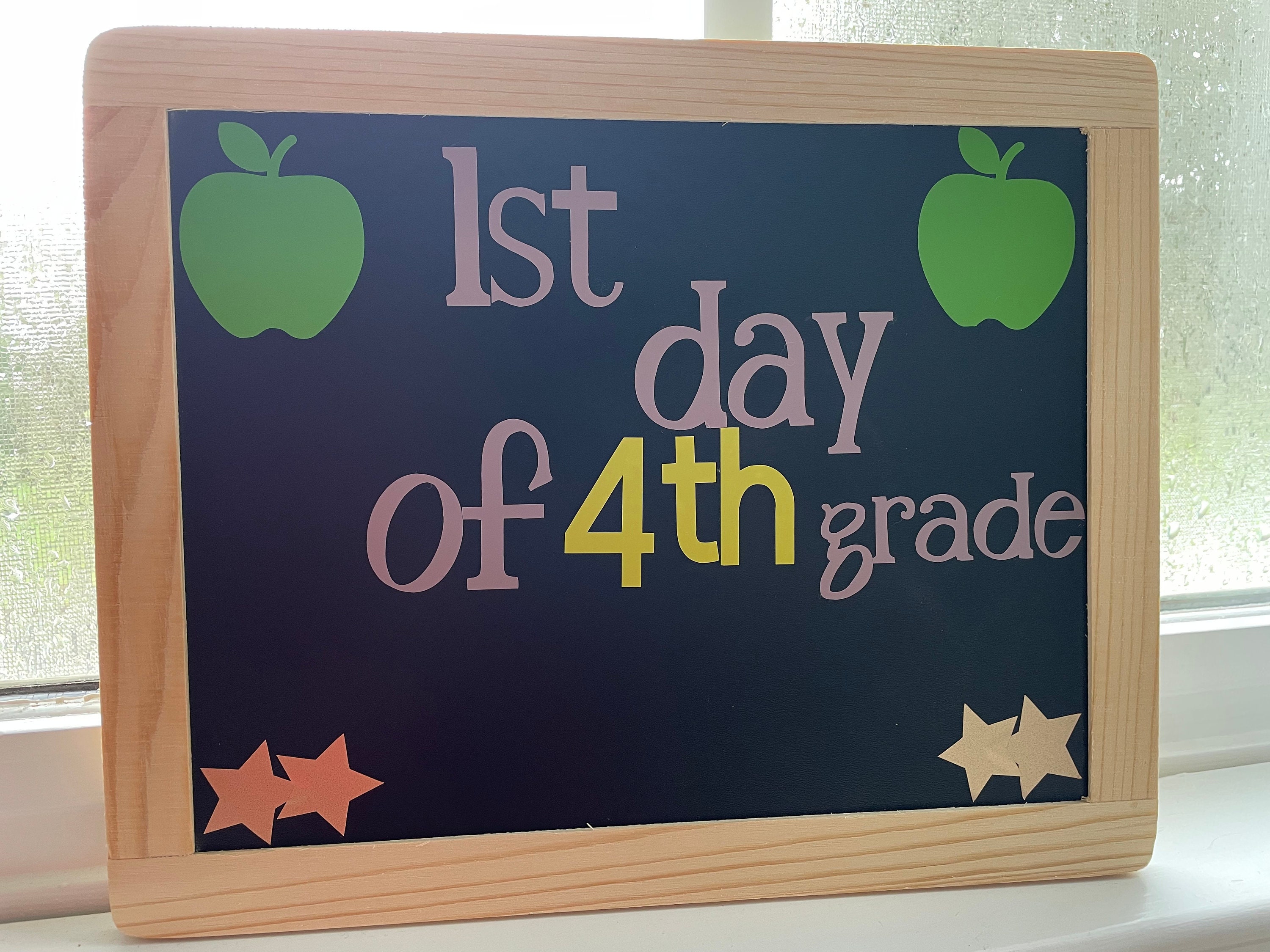Chalkboard Vinyl School Sign - Etsy