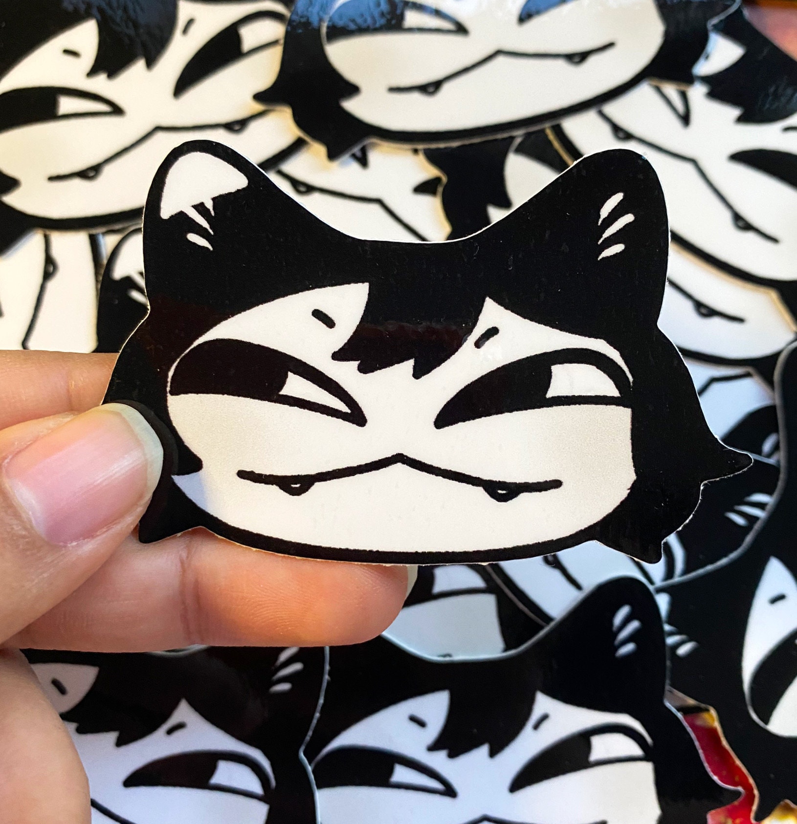 Cat Girl Sticker Dungeon Cat Girl Vinyl Sticker - Etsy