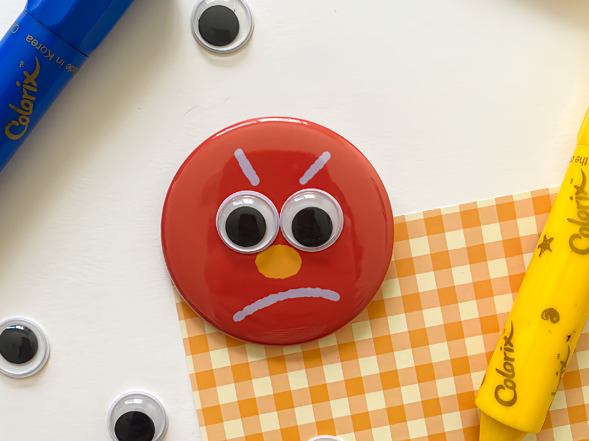 Googly Eye Emotion Pins | Clowncore | Kidcore | 2.5 Inch Button Pins - Etsy
