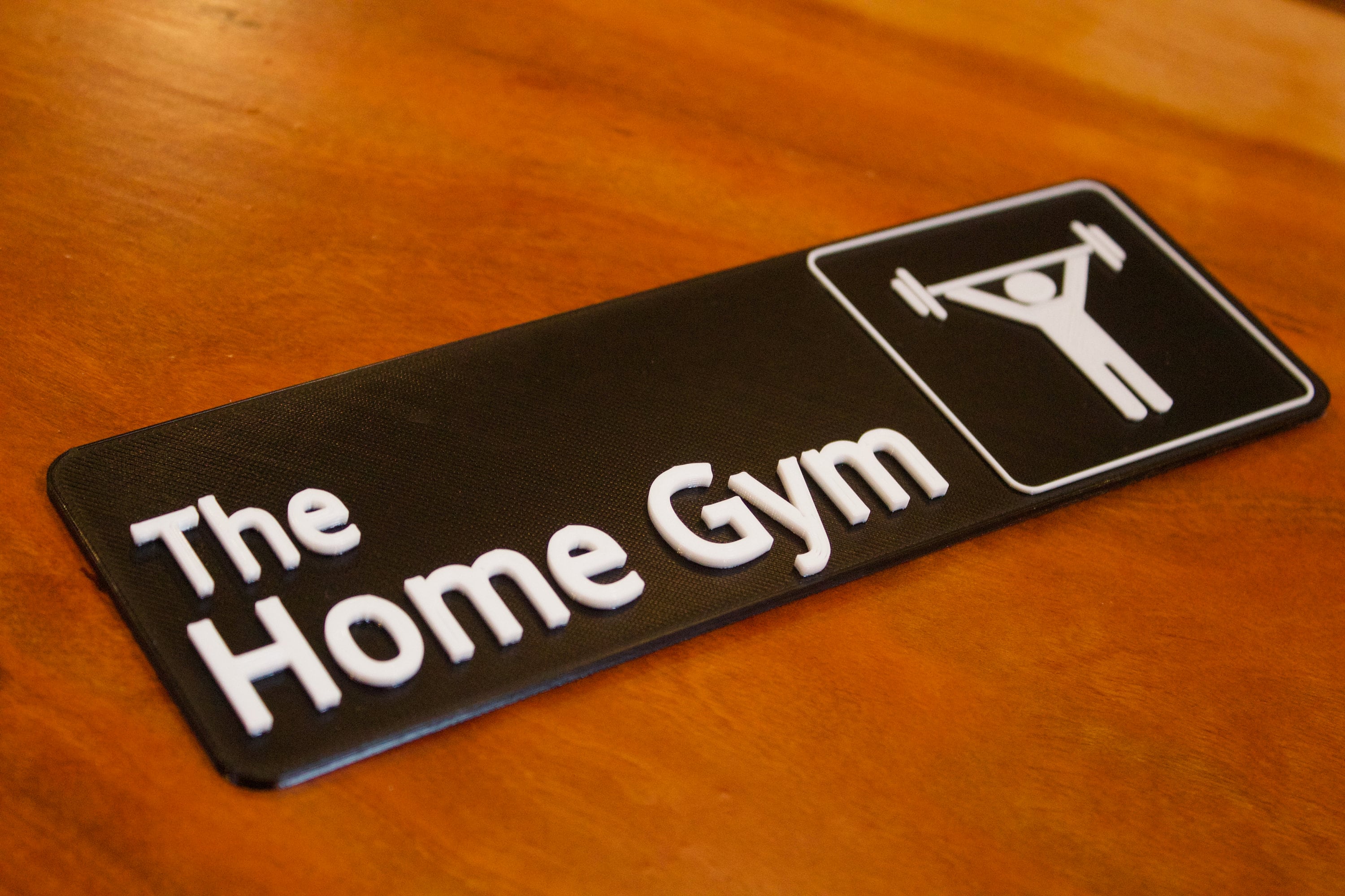 3D Printed the Office Home Gym Sign - Etsy