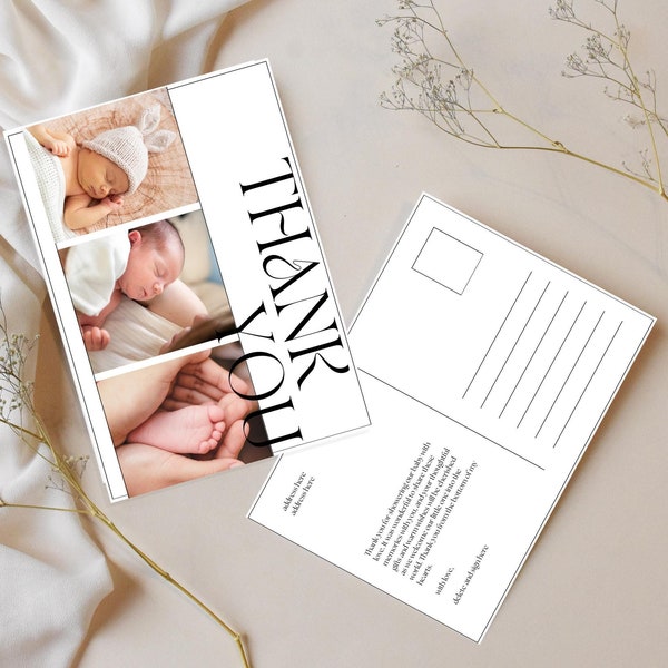 Postcard Baby Announcement - Etsy