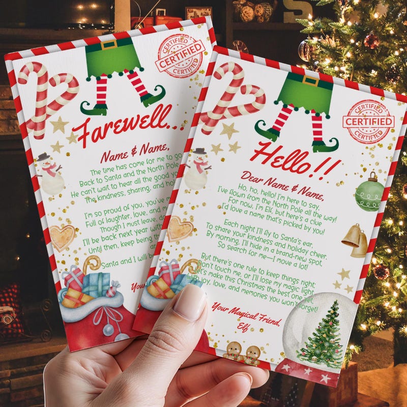 First Letter From Elf - Etsy
