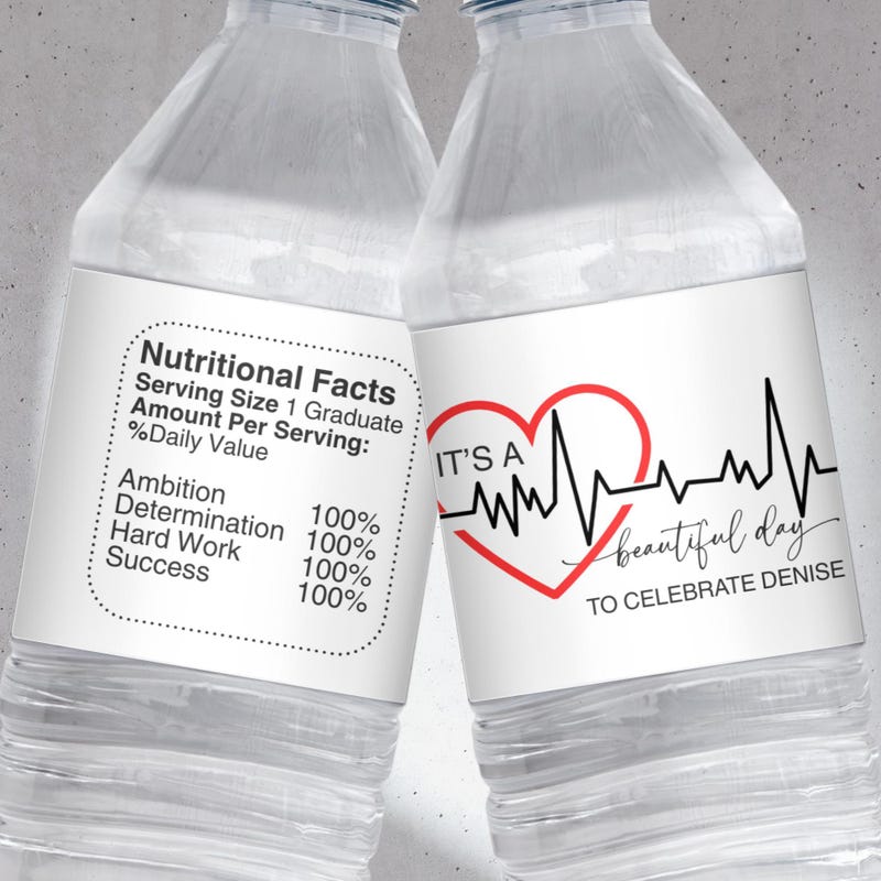 Graduated Water Bottle - Etsy