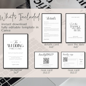 Classic Old Money Invitation for Wedding, Minimalist Classy Wedding ...