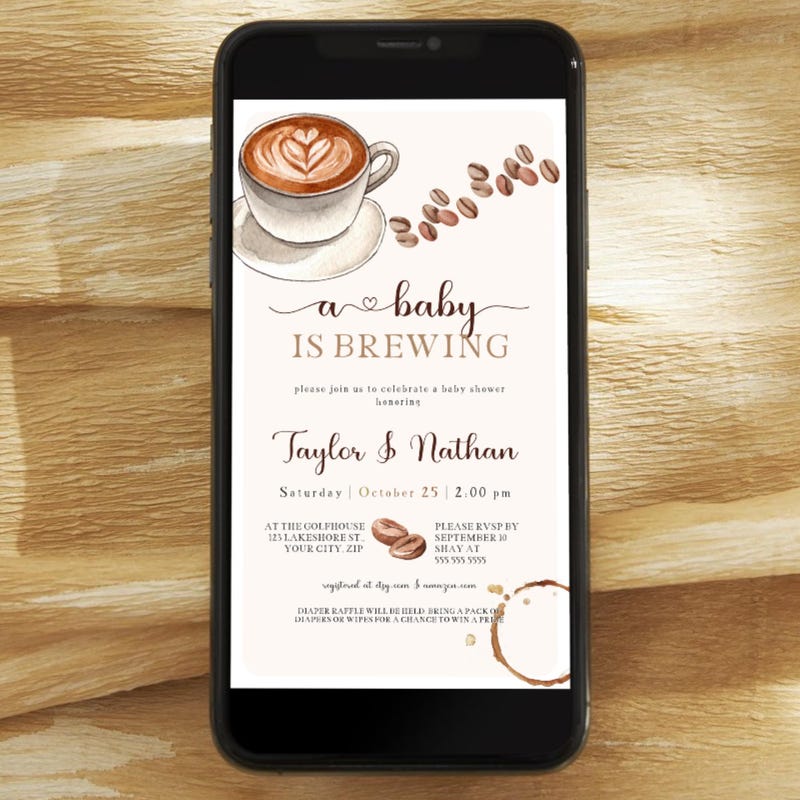 Coffee Invitation - Etsy