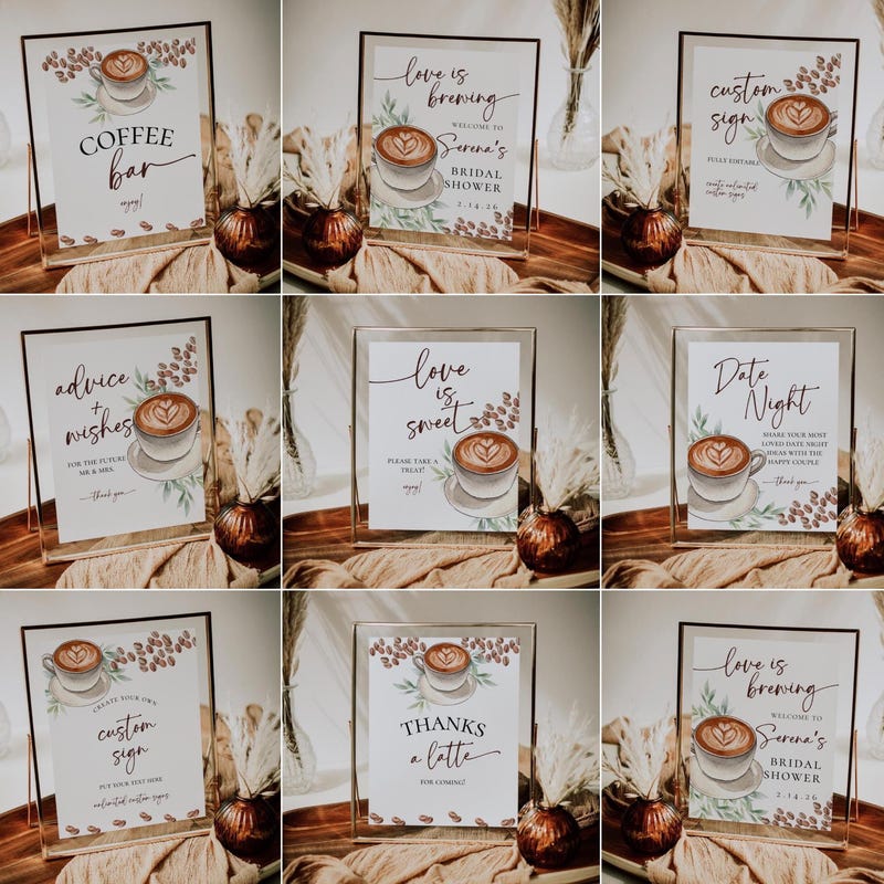Coffee Bar Signs - Etsy