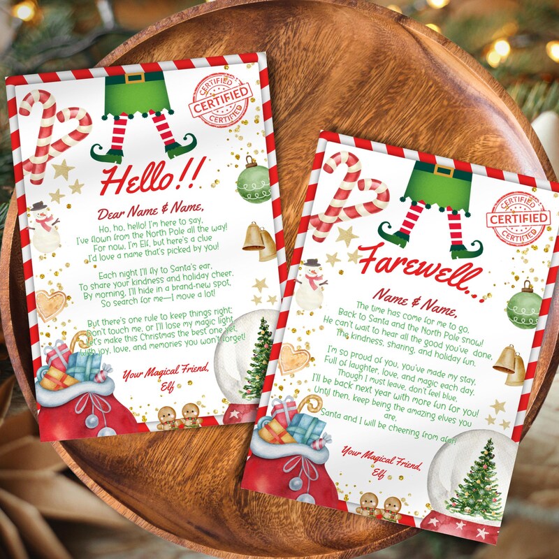 First Letter From Elf - Etsy