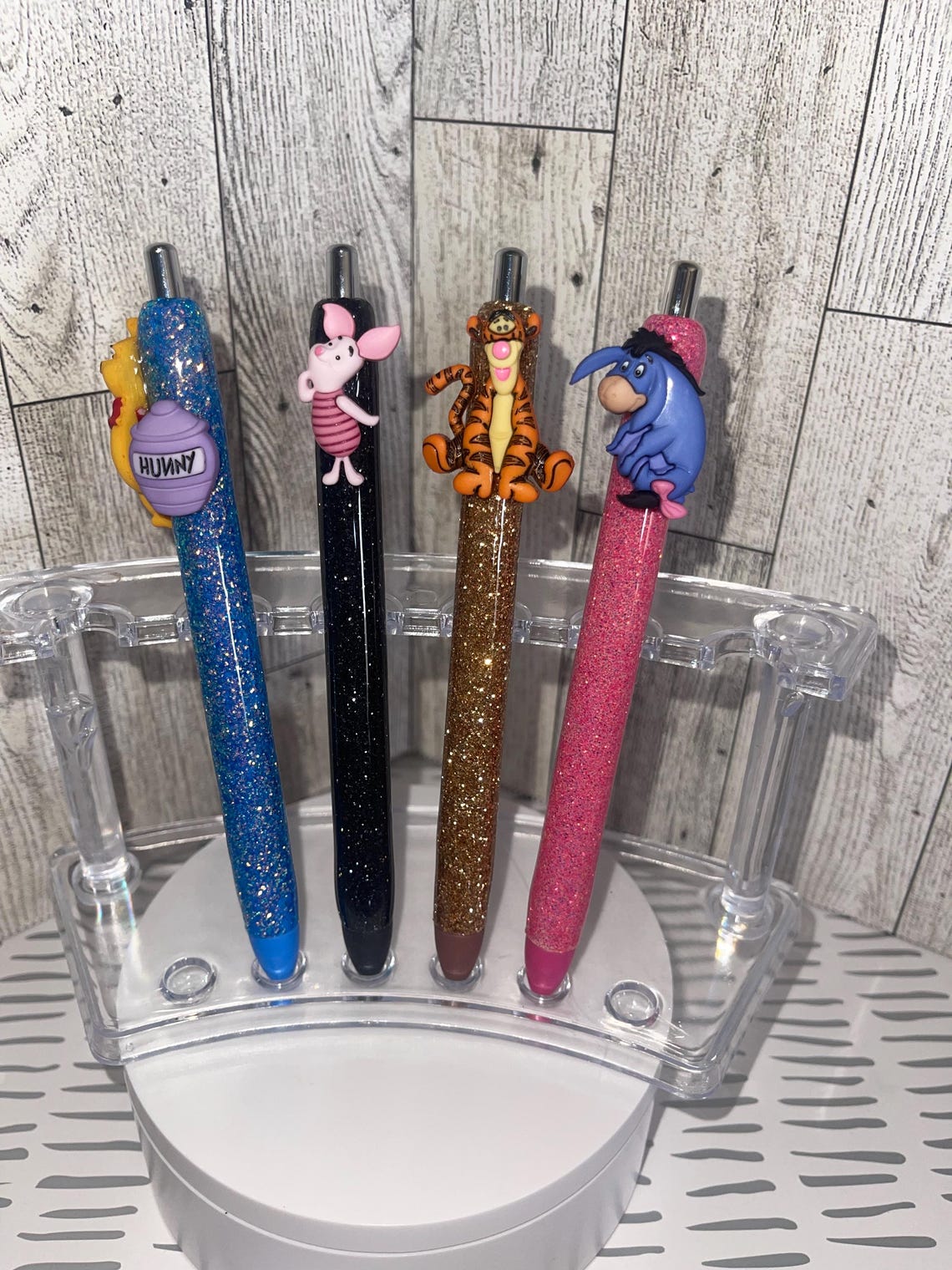 Winnie the Pooh and Friends Glitter Pens - Etsy