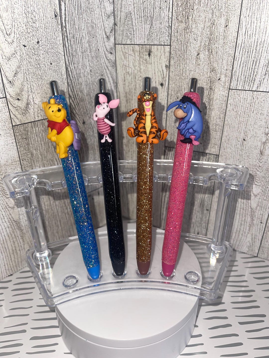 Winnie the Pooh and Friend Glitter Pens (set of 4) - Etsy