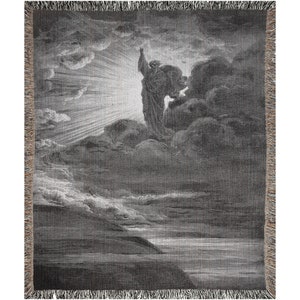 Gustave Dore God Creating Light Woven Throw Blanket: Religious Gifts ...