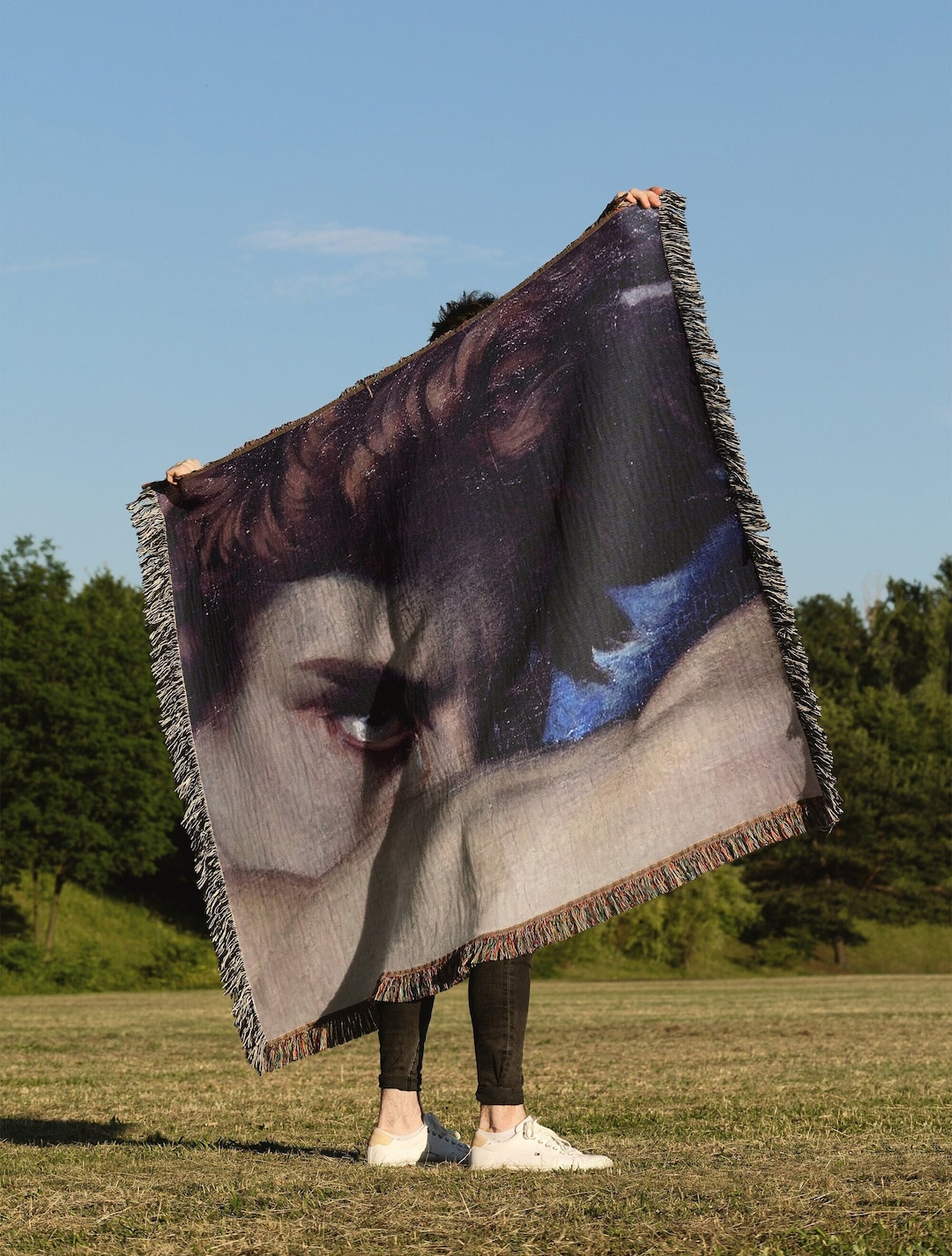 Fallen Angel Alexandre Cabanel Woven Throw Blankets: Dark Academia Goth ...