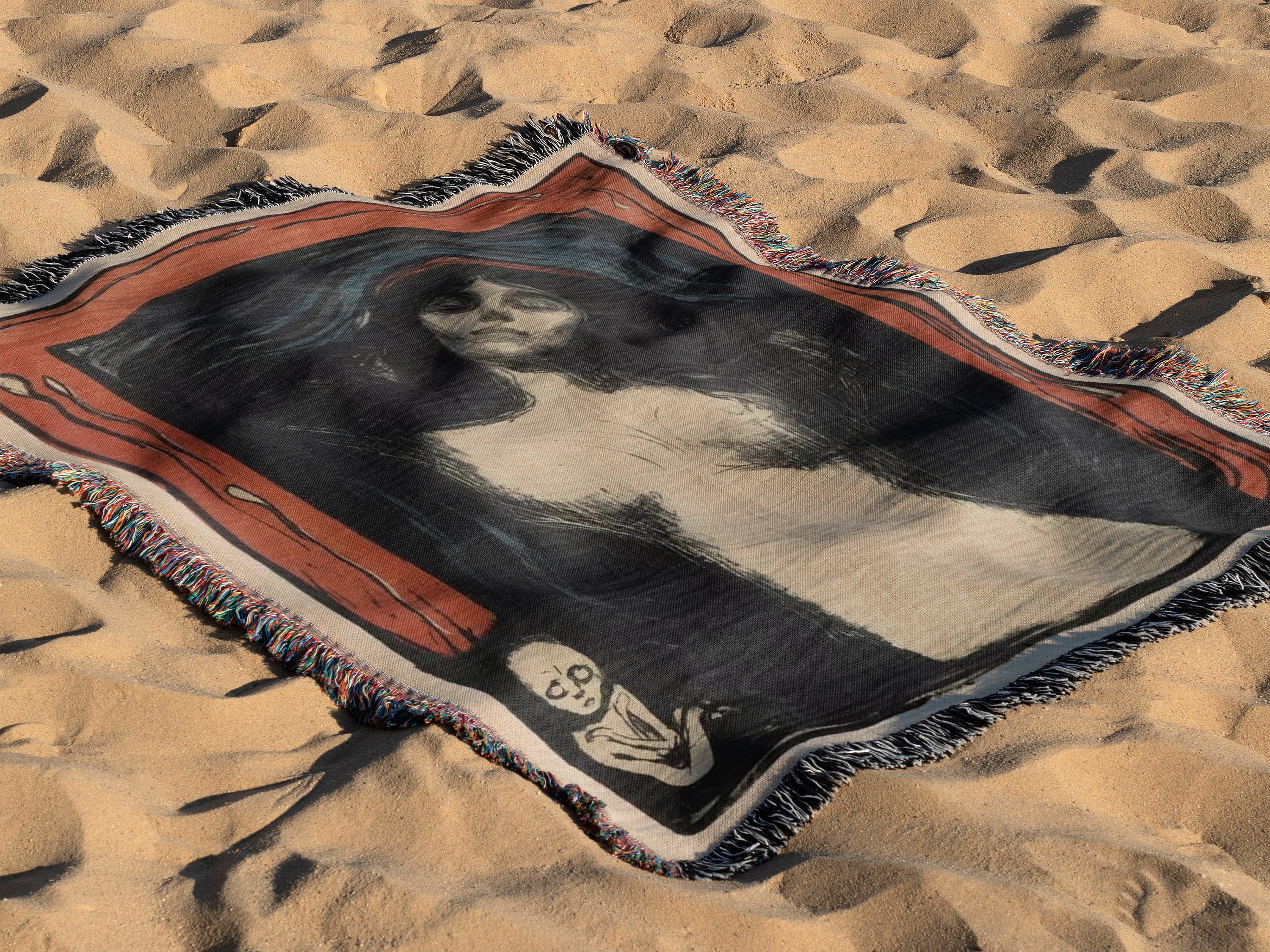 Vintage Madonna Edvard Munch Woven Throw Blanket: Indie Emo Grunge ...